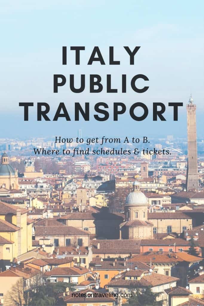Your guide to traveling Italy on budget by public transport